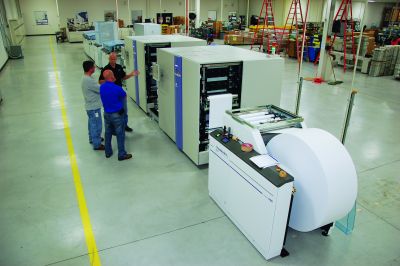 Shops with high-speed inkjet printing presses from HP, Screen, Fuji, Océ