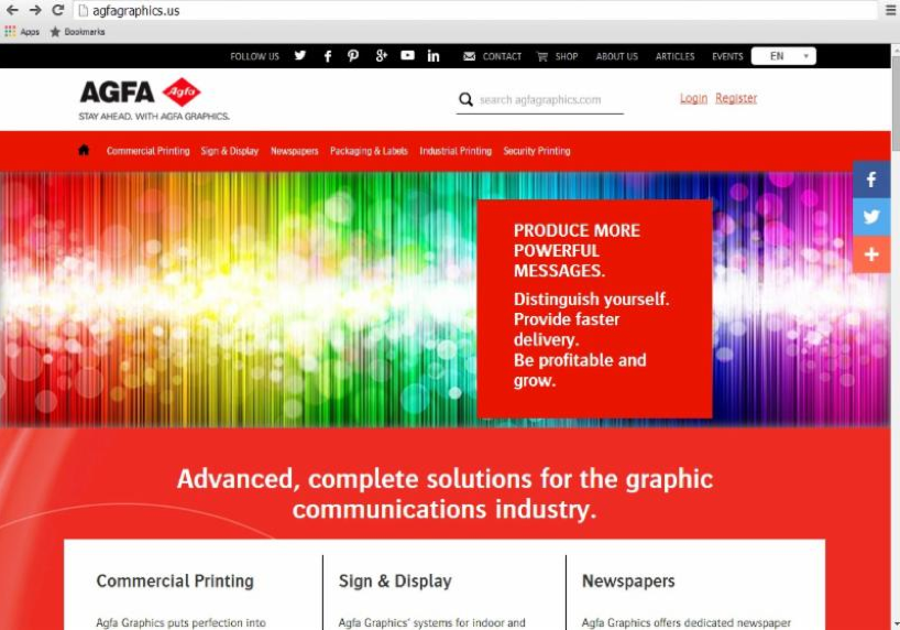 Agfa Graphics Launches New Comprehensive Website