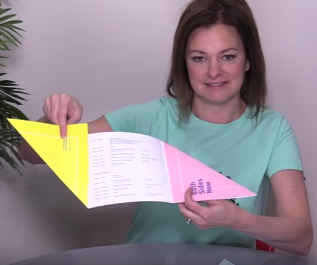 Happy Long Triangle Folded Brochure Set - 60-Second Fold of the Week